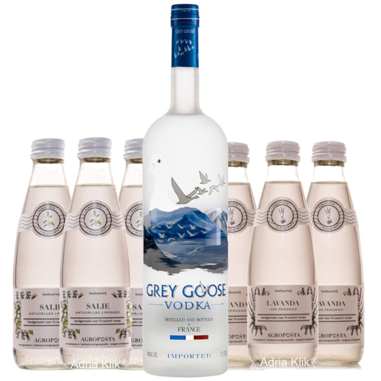 Grey Goose 0,7l Vodka+ 3 x Lavanda + 3 x Kadulja Sok 250ml Agropošta ...